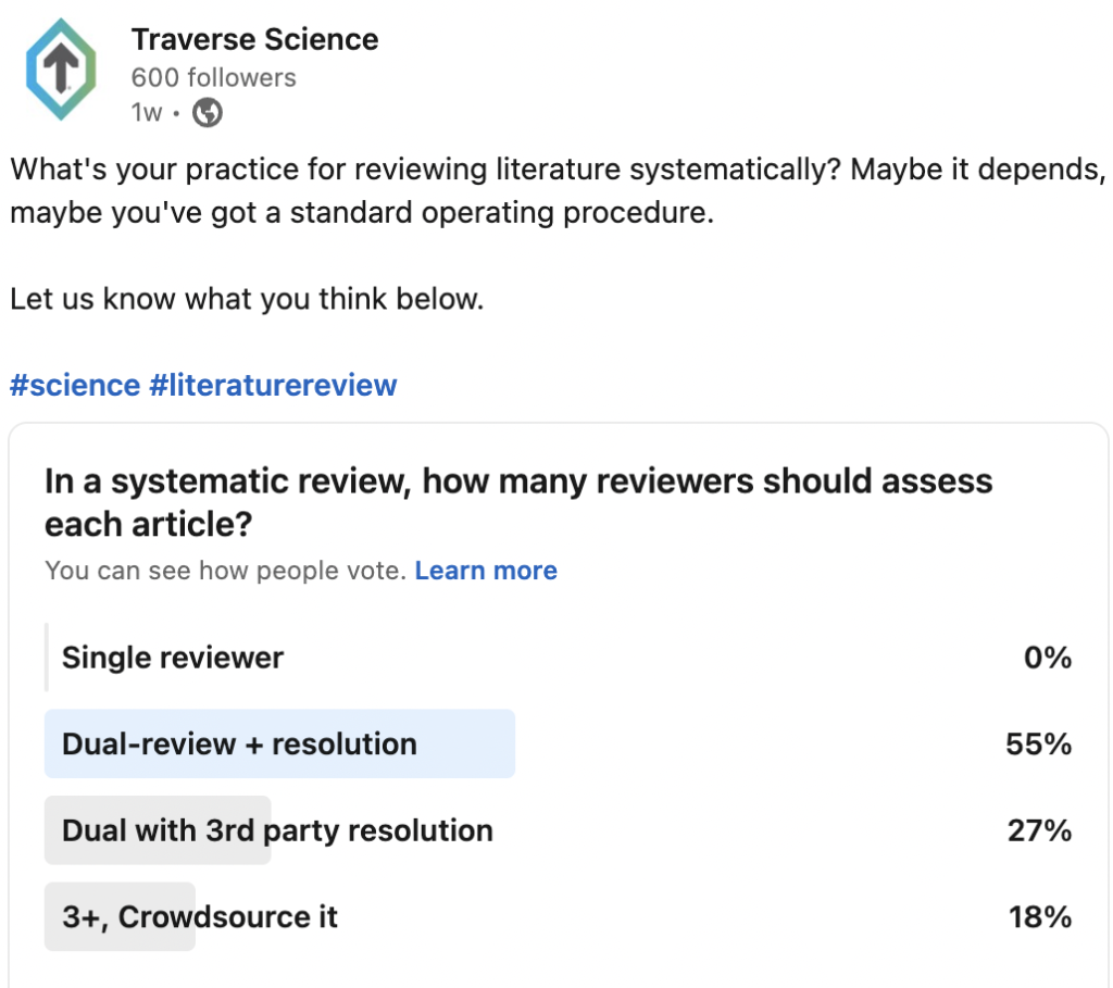 Optimizing your systematic review: how many reviewers do you need ...